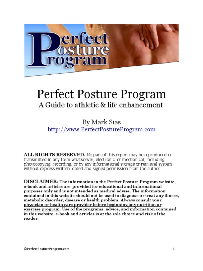 Perfect Posture | PDF | Weight Training | Physical Exercise