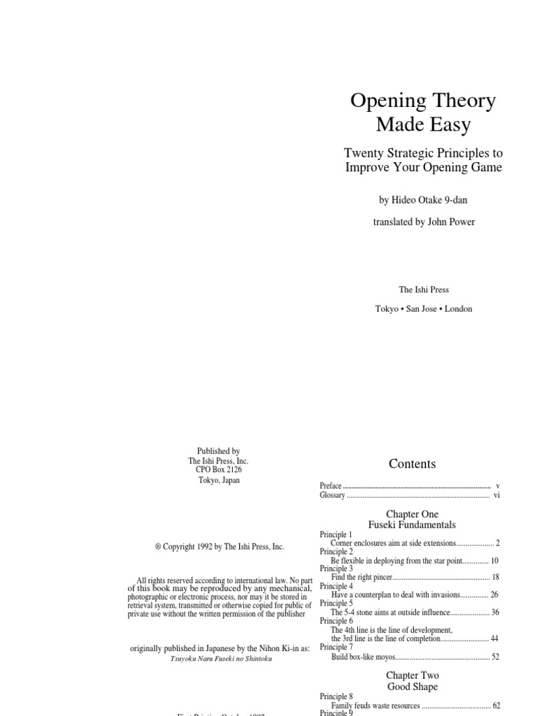 Opening Theory Made Easy