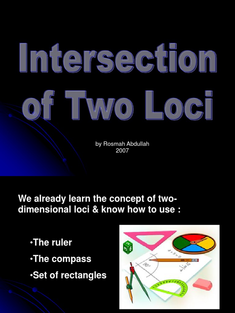 Loci in Two Dimensions | PDF