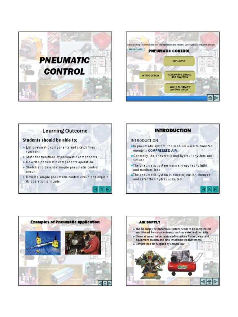 CHAPTER 1 - Pneumatic | PDF | Valve | Actuator