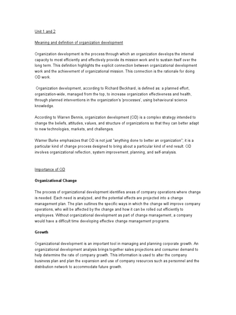 Understanding Organizational Development | PDF | Organization ...