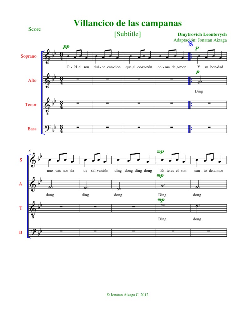 Villancico de Las Campanas | PDF