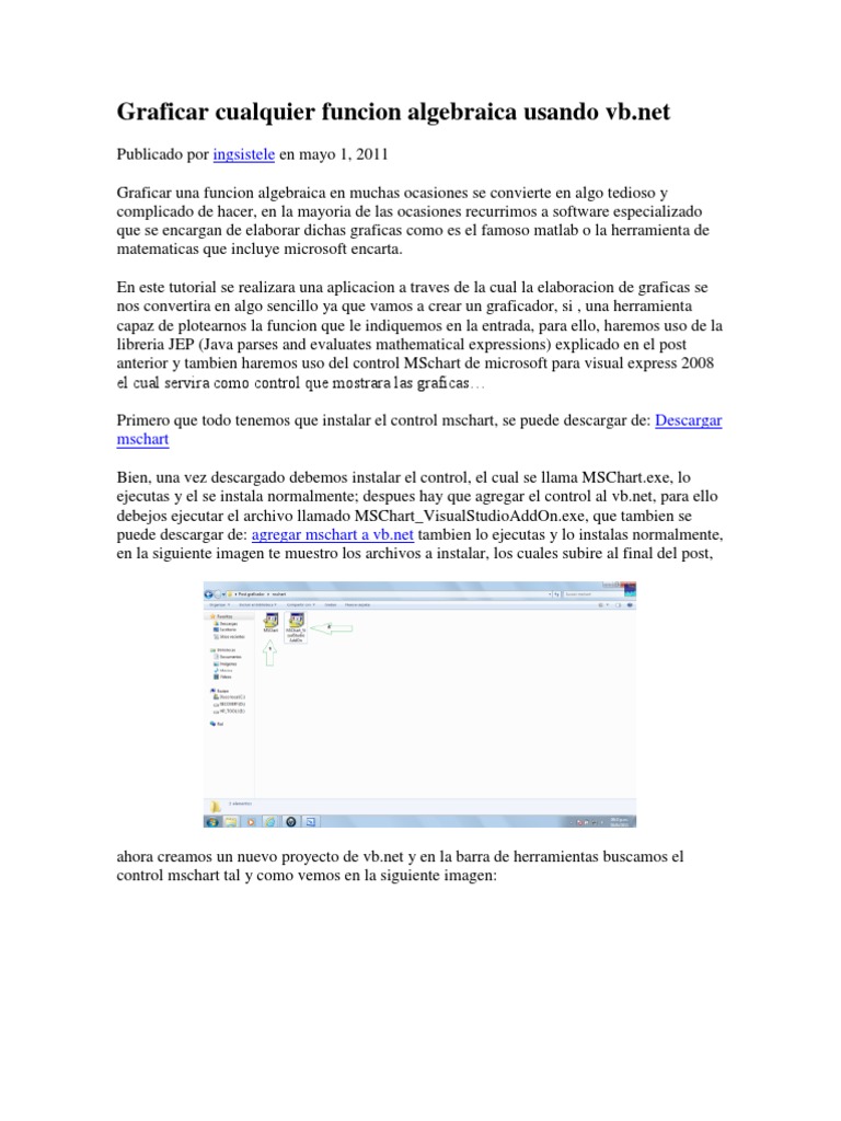 Visual Basic .NET Dibujo de Funciones | PDF | Informática | Software