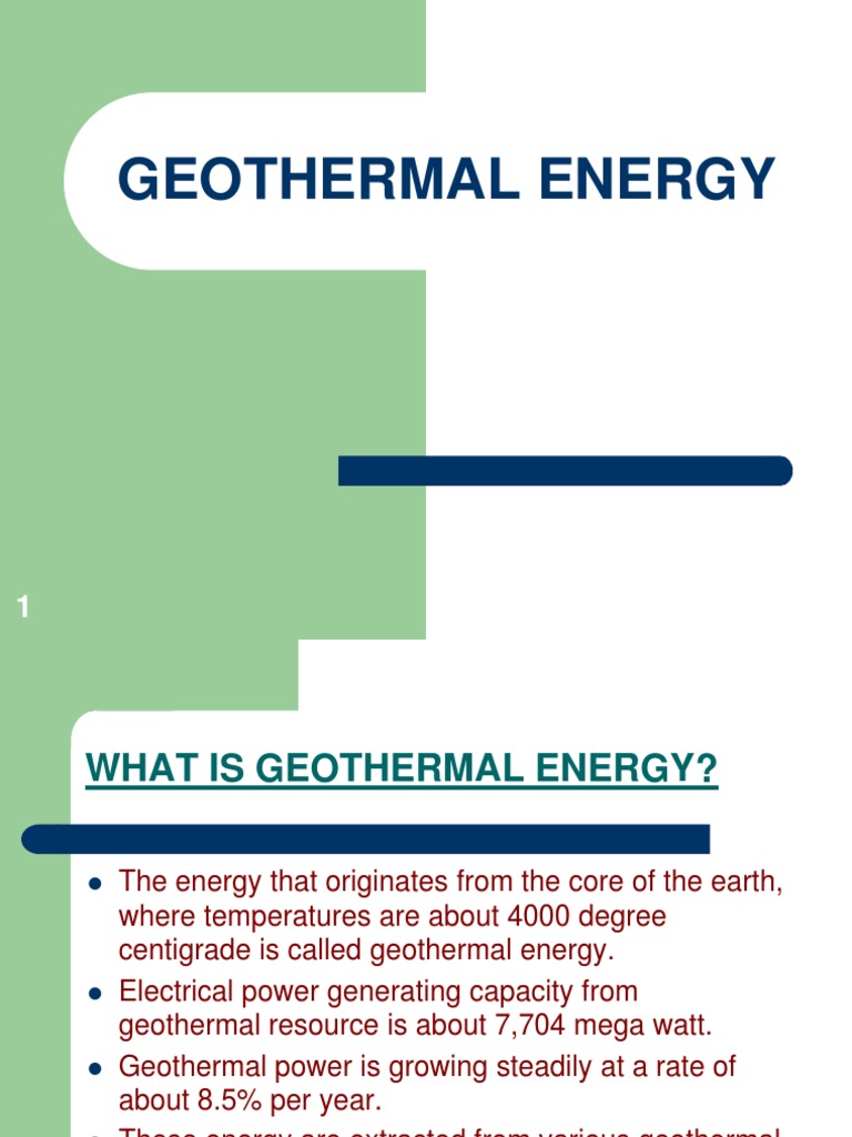 Geothermal PPT in Short | Geothermal Energy | Physical Universe