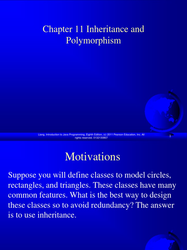 Chapter 11 Inheritance and Polymorphism | PDF | Method (Computer ...