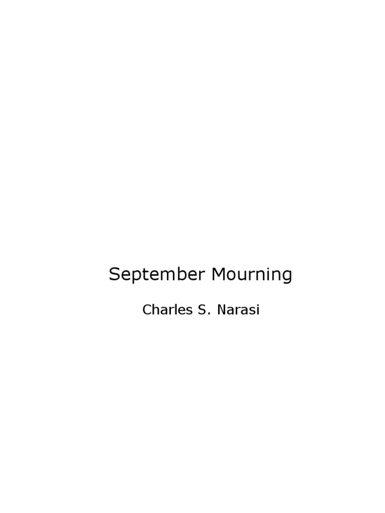 September Mourning | PDF | Funeral | Surgery