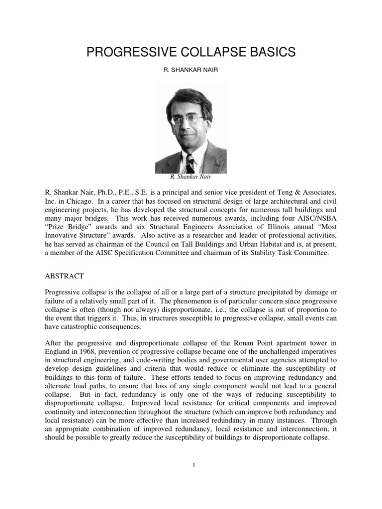 Understanding Progressive Collapse in Structures | PDF | Column ...