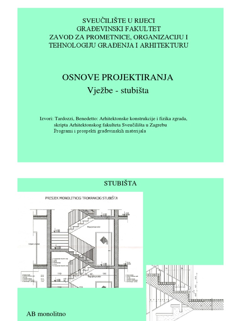 Osnovi Projektovanja Stepenice | PDF