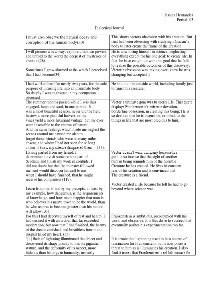 Dialectical Journal 1 | PDF | Science | Philosophical Science