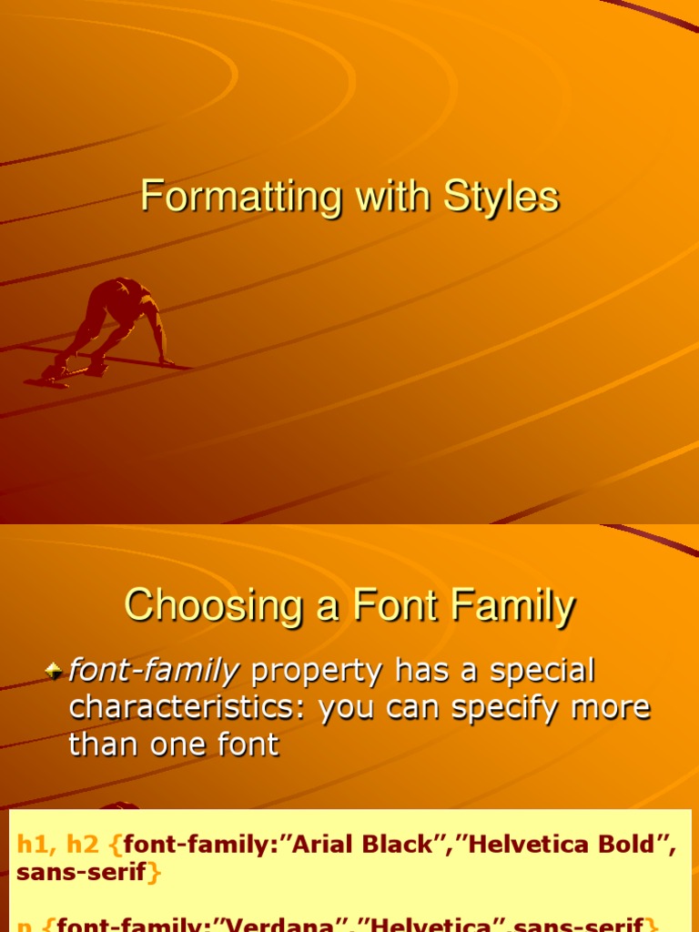 Formatting Style | PDF | Notation | Typography