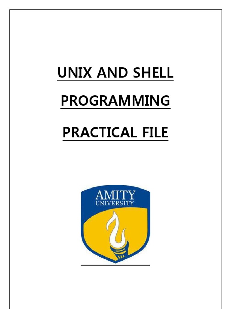 Unix Practical File Command Line Interface Computer File