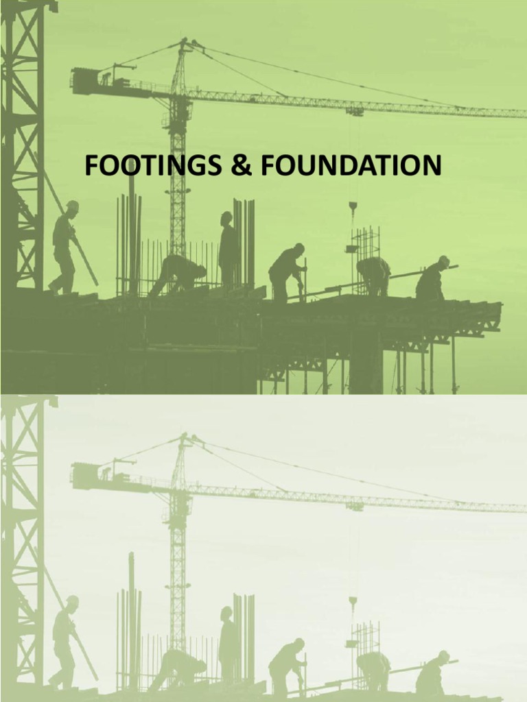 Footings & Foundation Powerpoint | Foundation (Engineering) | Deep ...