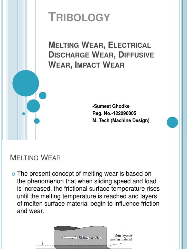 Understanding Tribology and Wear Mechanisms | PDF | Home & Garden ...