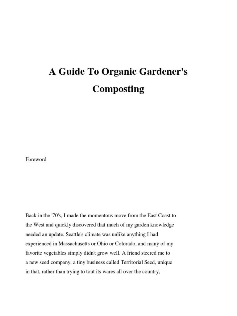 Composting for Gardeners & Eco-Minded | PDF | Organic Matter | Soil