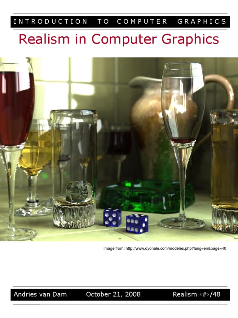 Realism | PDF | Rendering (Computer Graphics) | Texture Mapping