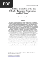 Good Lives Model in Offender Rehabilitation | PDF | Goal | Motivation