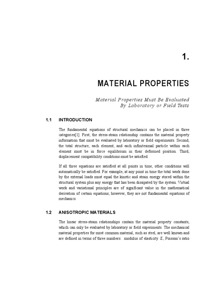 Material Properties | PDF