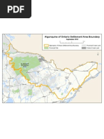 Map of proposed Algonquin land claim agreement | Geodesy | Geomatics