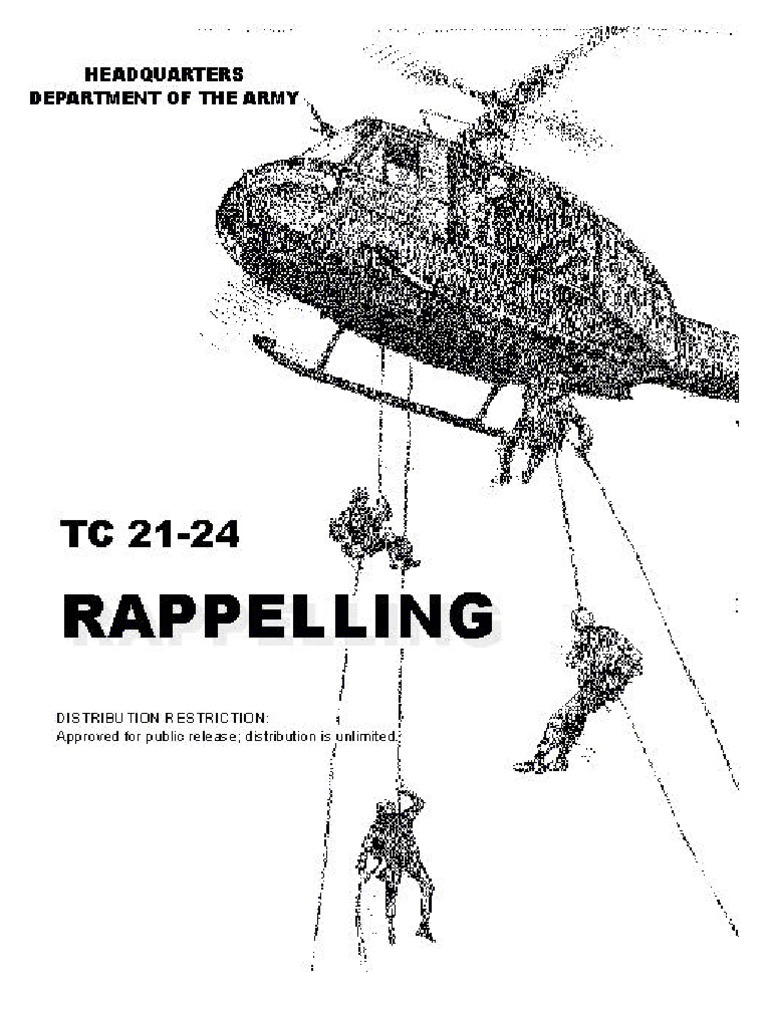 Army Rappelling Training Manual TC 21-24 | PDF | Knot | Rope