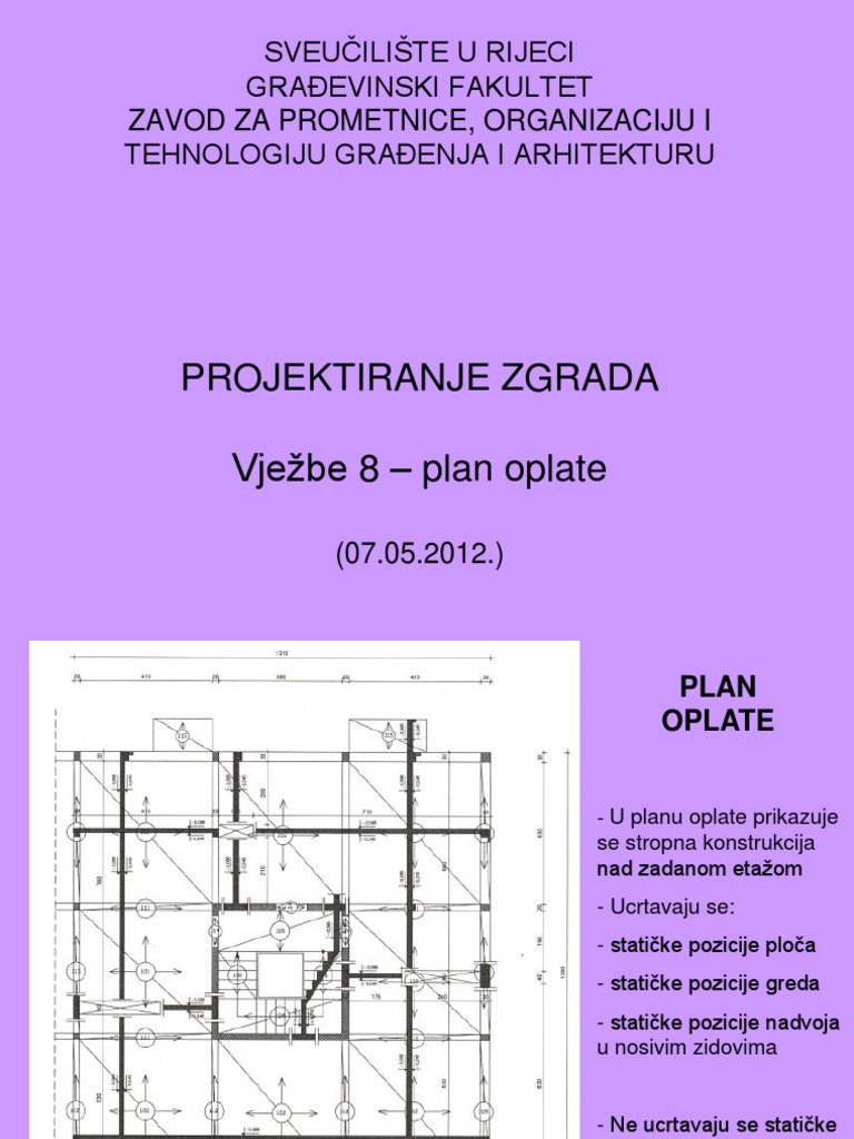 Projektovanje Zgrada Oplata | PDF