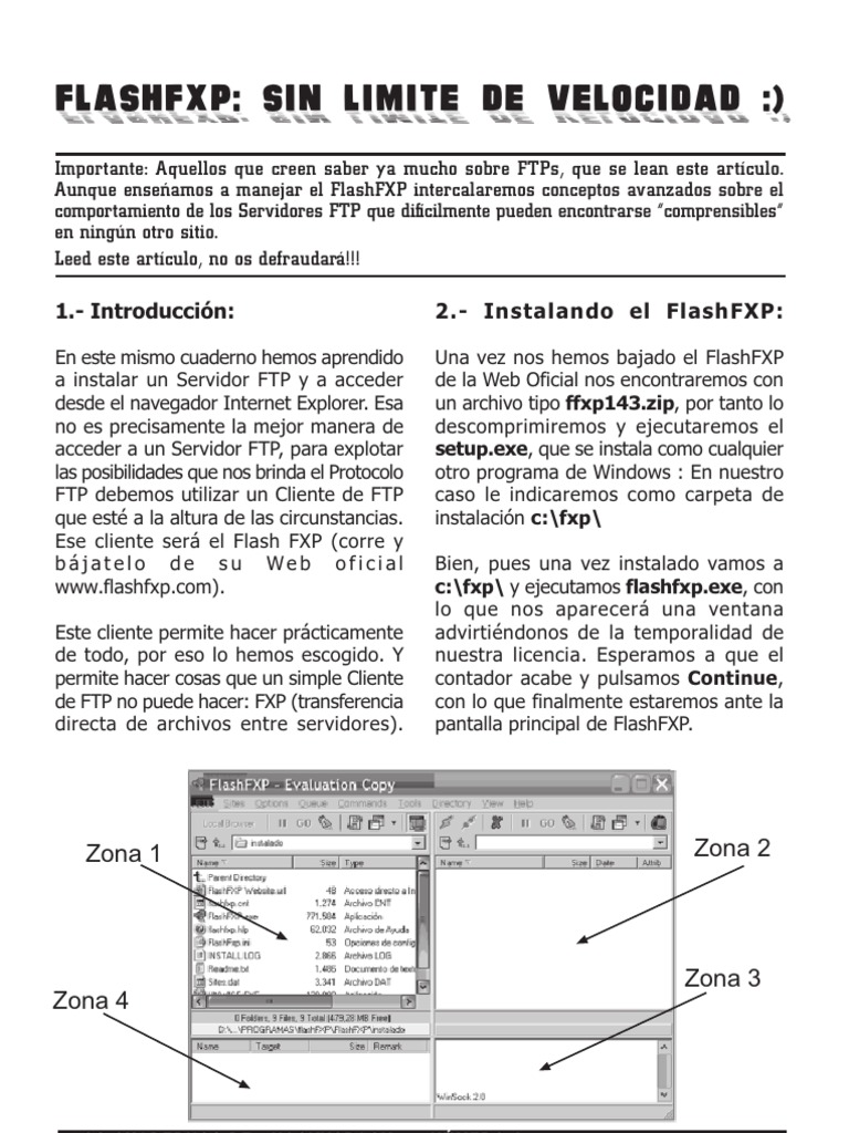 Flashfxp - Sin Limite de Velocidad | PDF | Protocolo de transferencia de archivos | Archivo de ...