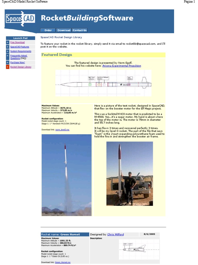 Spacecad Model Rocket Software Pdf Rocket Multistage Rocket