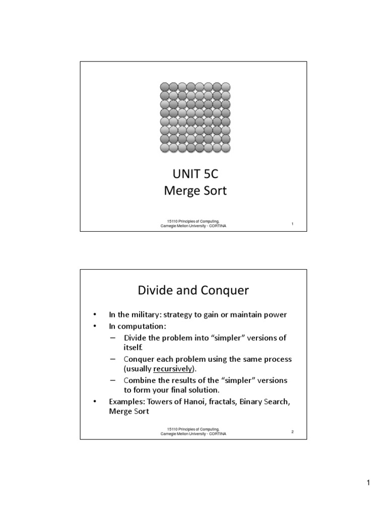 An In Depth Explanation Of The Merge Sort Algorithm How It Works