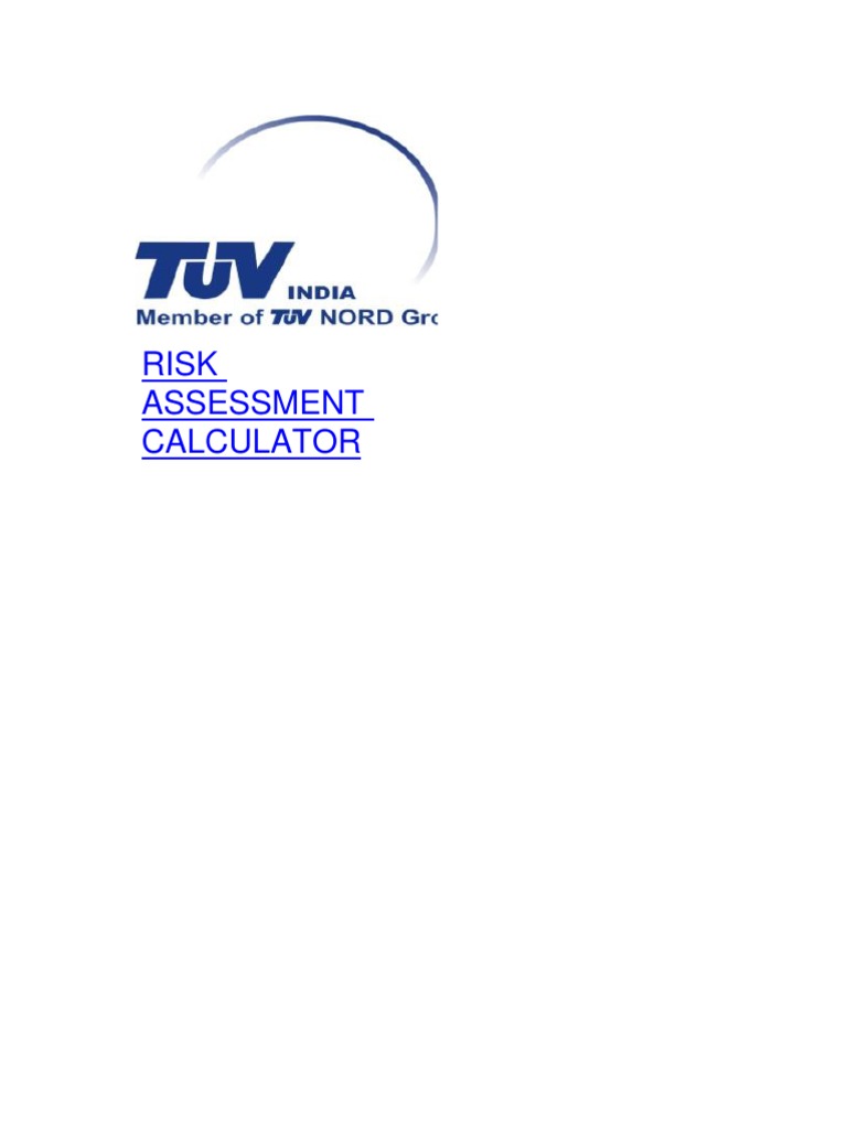 Risk Assessment Calculator V4 | PDF | Electromagnetic Radiation | Machines