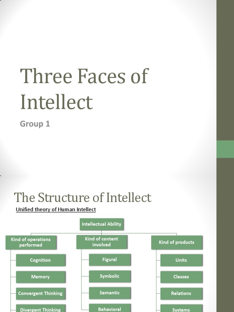 Three Faces of Intellect | PDF | Semantics | Cognition