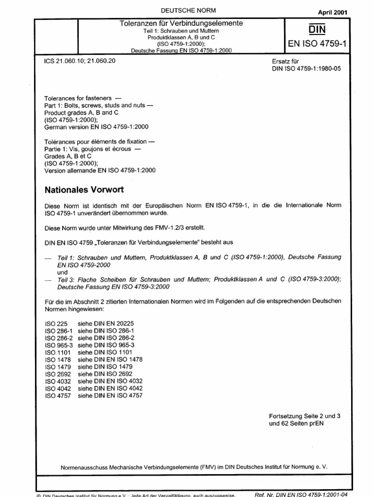 Iso 4759 | PDF