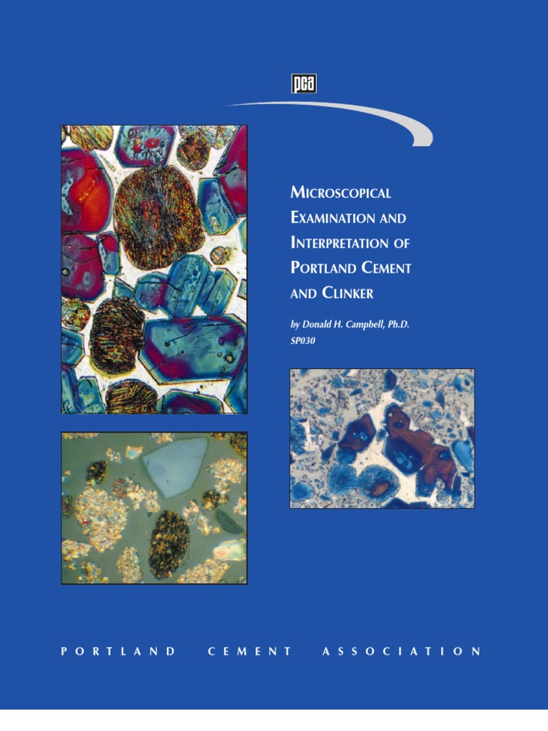 Microscopical Examination and Interpretation of Portland Cement and ...