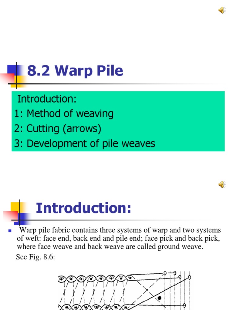 8-2 Warp Pile | PDF | Weaving | Textiles