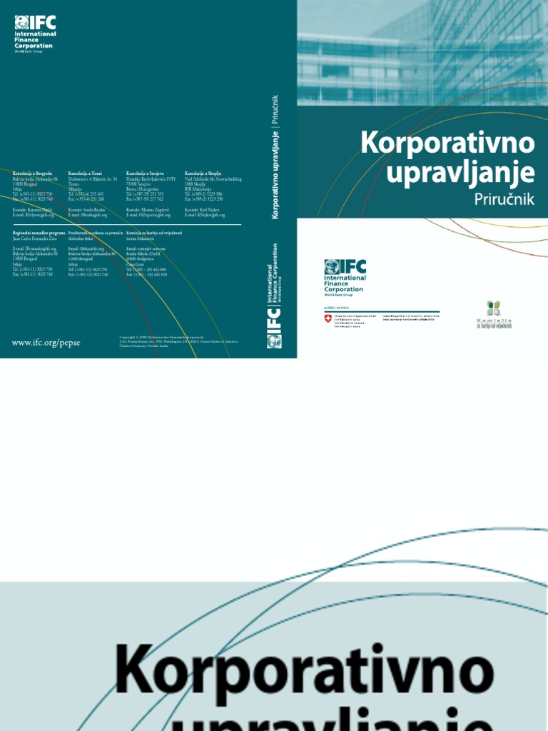 Korporativno Upravljanje - Prirucnik | PDF