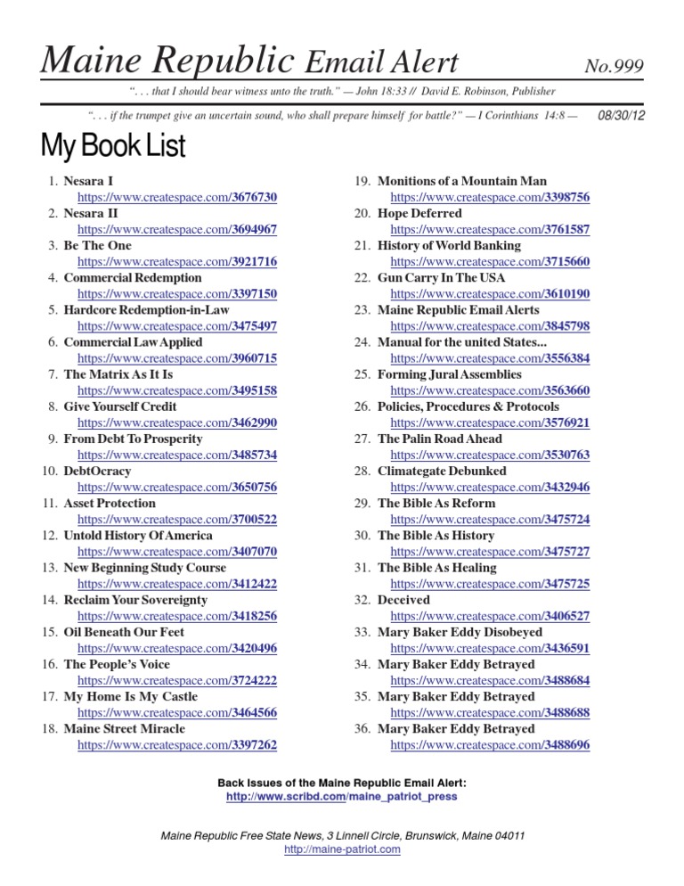 999 - My Book List | PDF