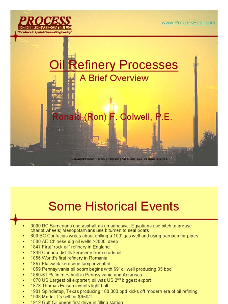 Oil Refinery Processes | PDF | Cracking (Chemistry) | Petroleum