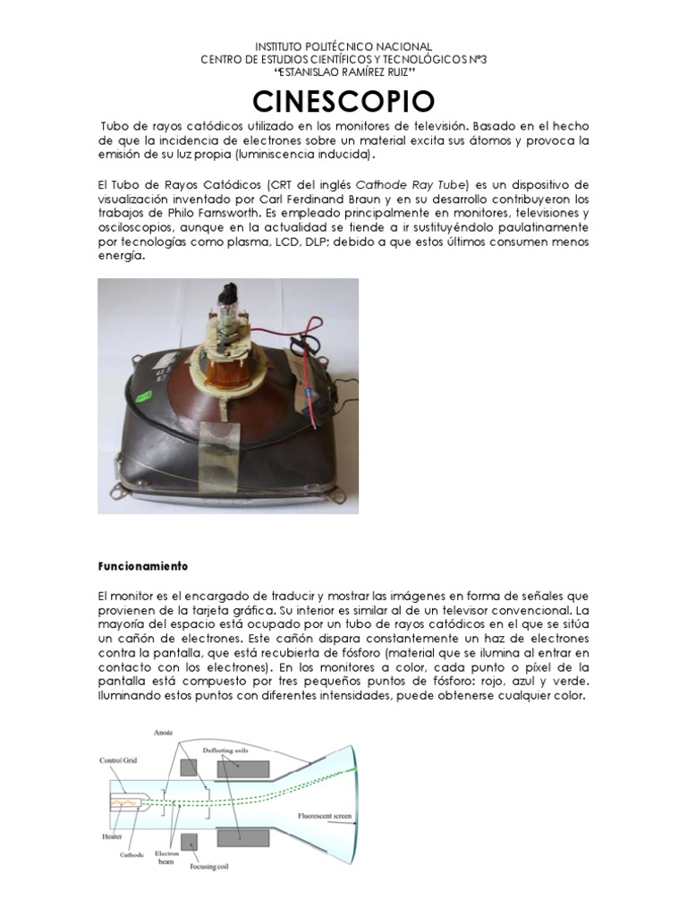 CINESCOPIO | PDF | Monitor de computadora | Tecnología de pantalla