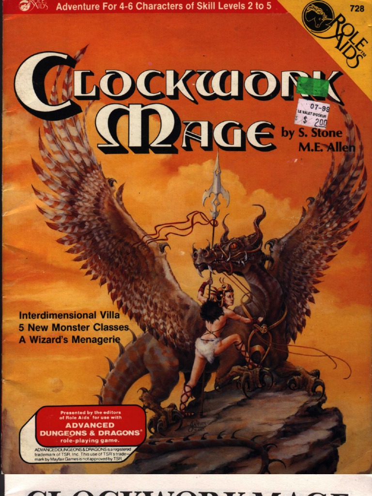 MFG728 Role Aids - Clockwork Mage PDF | PDF