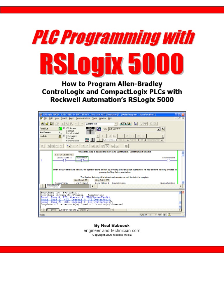 PLC Programming With RSLogix 5000 | PDF | Programmable Logic Controller ...