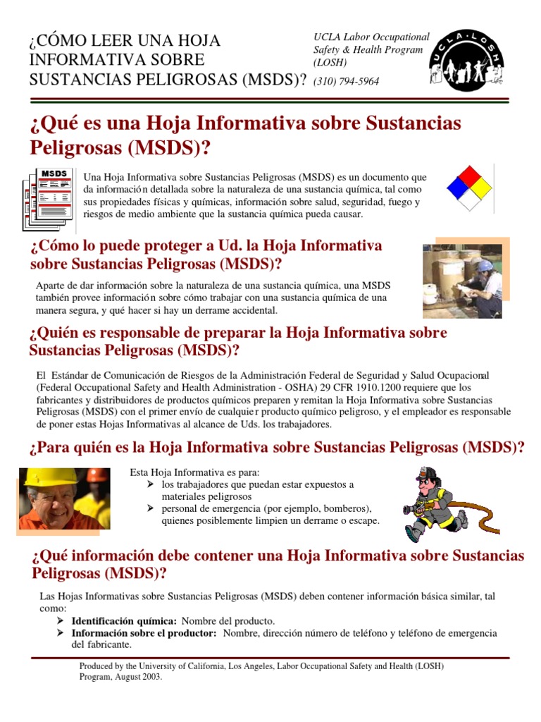 Msds Espanol | PDF