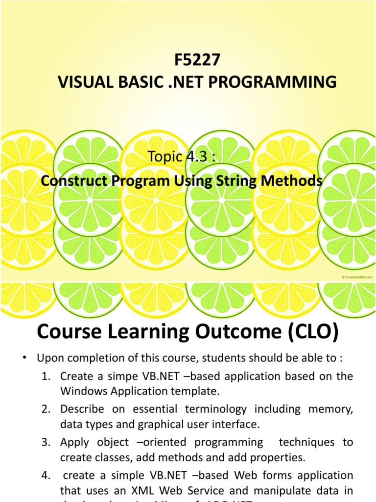 Topik 4.3 Strings Method | PDF | Object (Computer Science) | Class ...