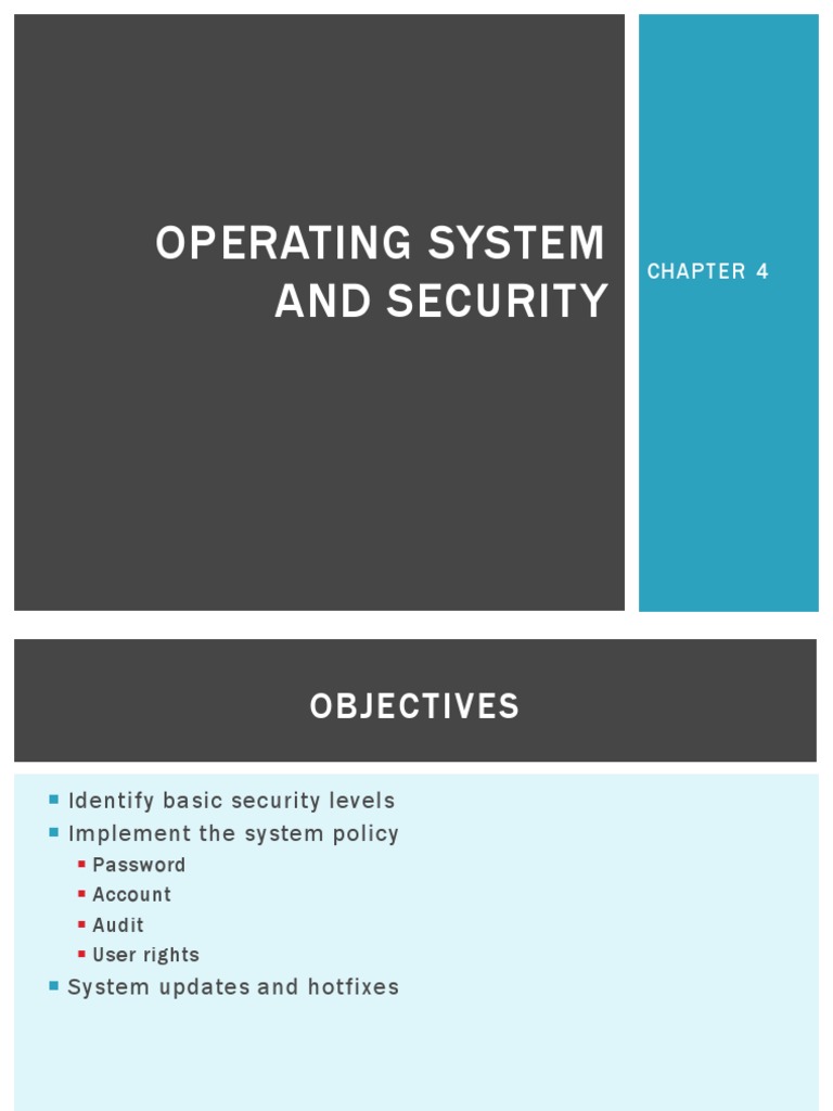 Chapter 4 - Operating System and Security | PDF | Computer Security ... Chapter 4 - Operating System and Security | PDF | Computer Security ...