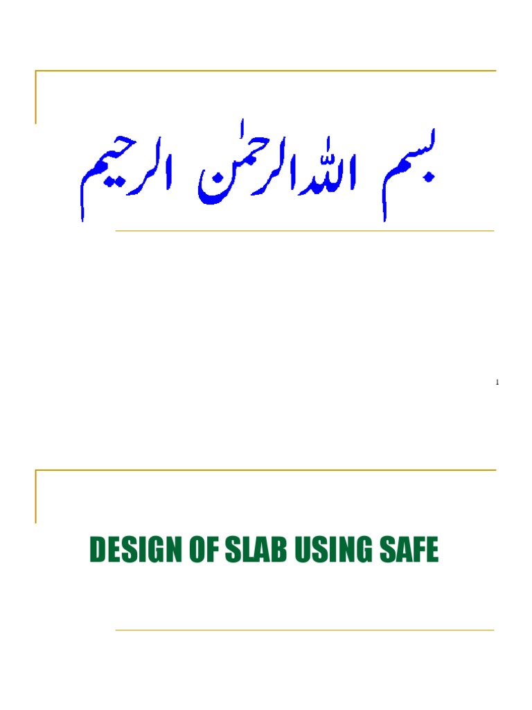 How To Design Slab in SAFE | PDF | Column | Strength Of Materials