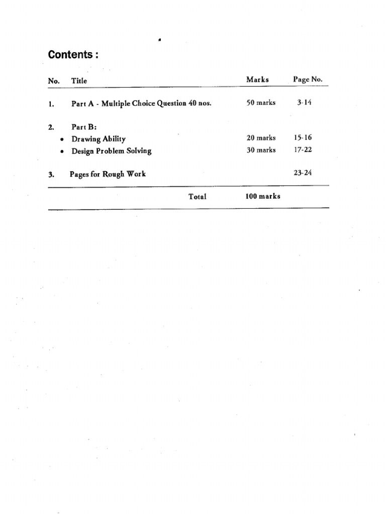 Ceed Model Question Paper | PDF