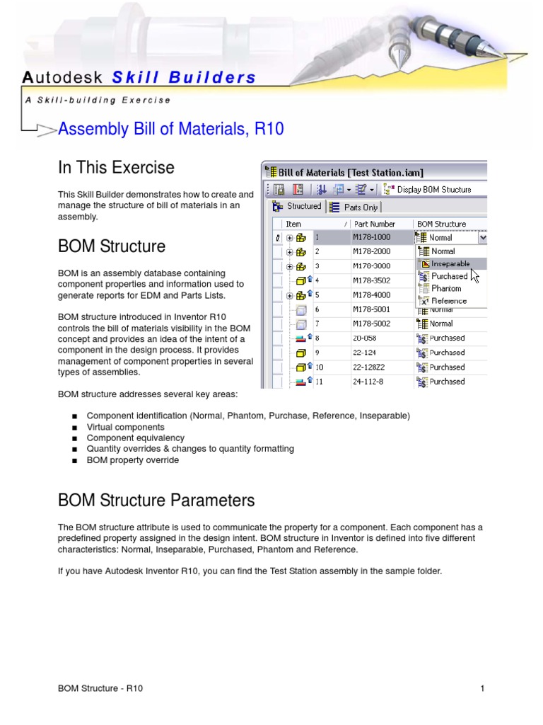 Autodesk Inventor BOM | Computing | Computers