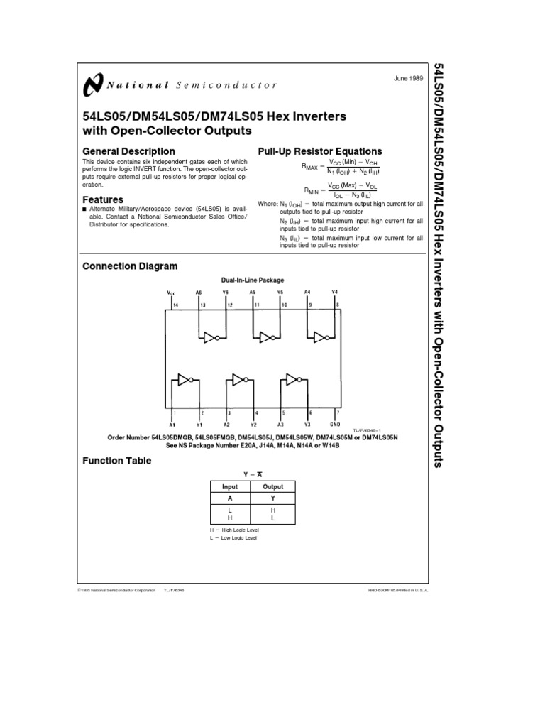 74LS05 | Electrical Components | Electrical Equipment