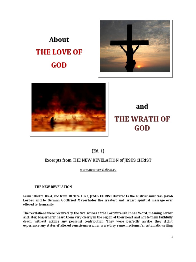 God's Love vs. Wrath Explained | PDF | Revelation | Hell
