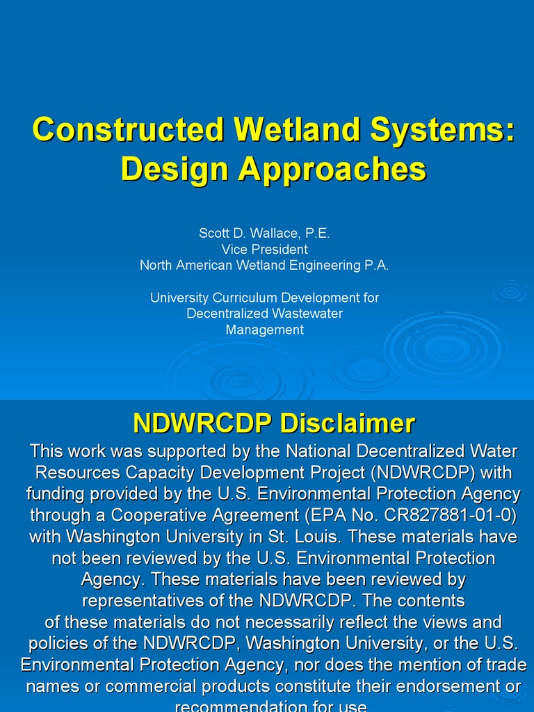 Constructed Wetlands Design Methods | PDF | Wetland | Environmental ...