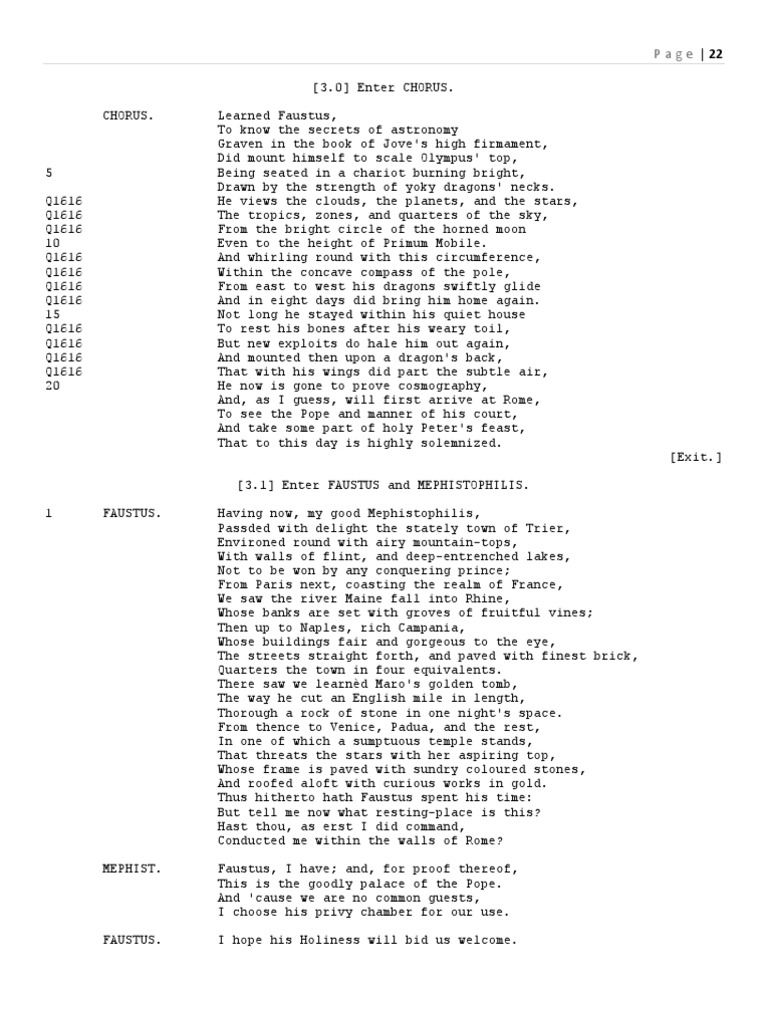 Doctor Faustus Act Three | PDF | Pope | Saint Peter