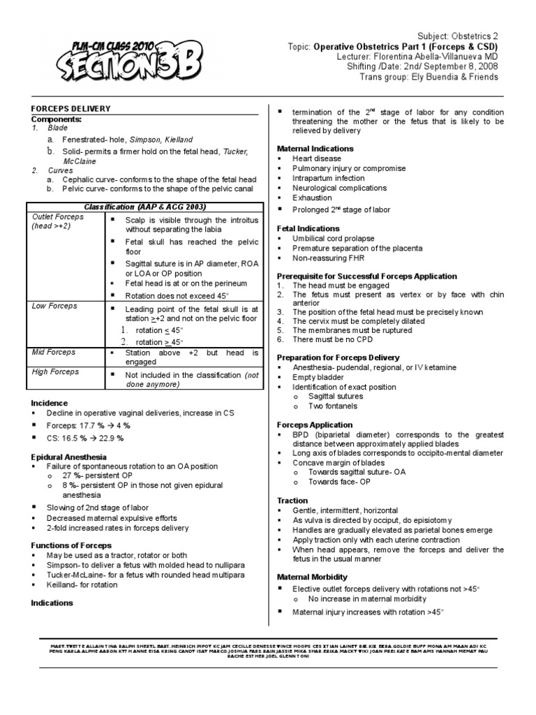 Operative Obstetrics | Caesarean Section | Childbirth