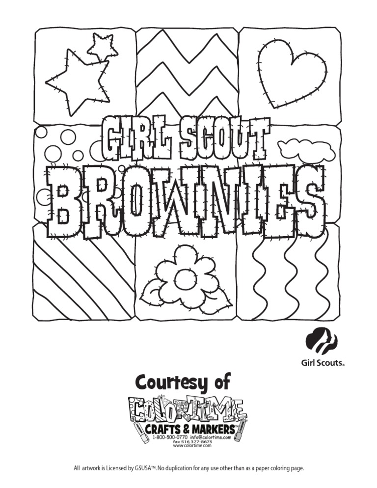 Girl Scout Coloring Sheets